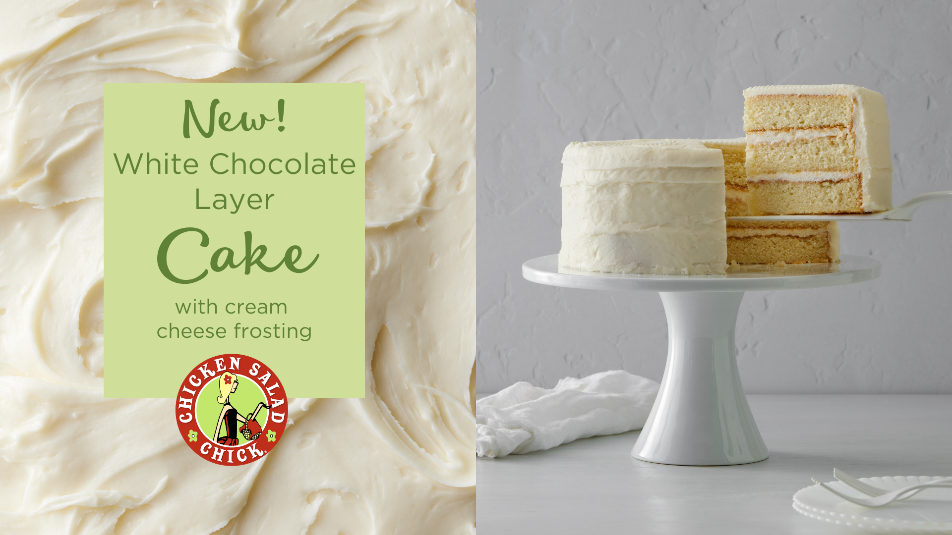 Discover White Chocolate Cake at Chicken Salad Chick